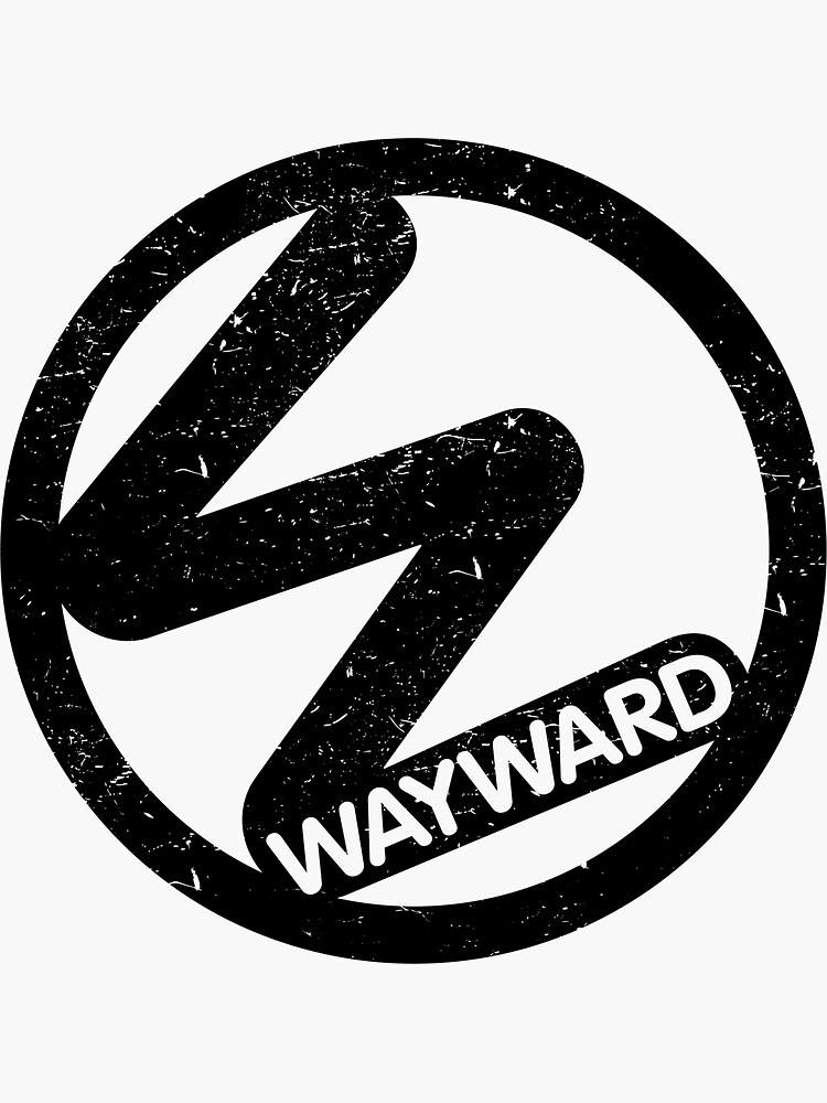 "Wayward Logo black " Sticker for Sale by Melynda | Redbubble
