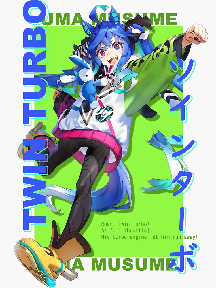 "Uma Musume : Twin Turbo" Sticker for Sale by kuraakur | Redbubble