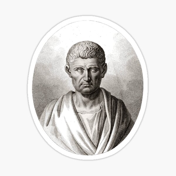 "Aristotle" Sticker by EdgarCurious | Redbubble