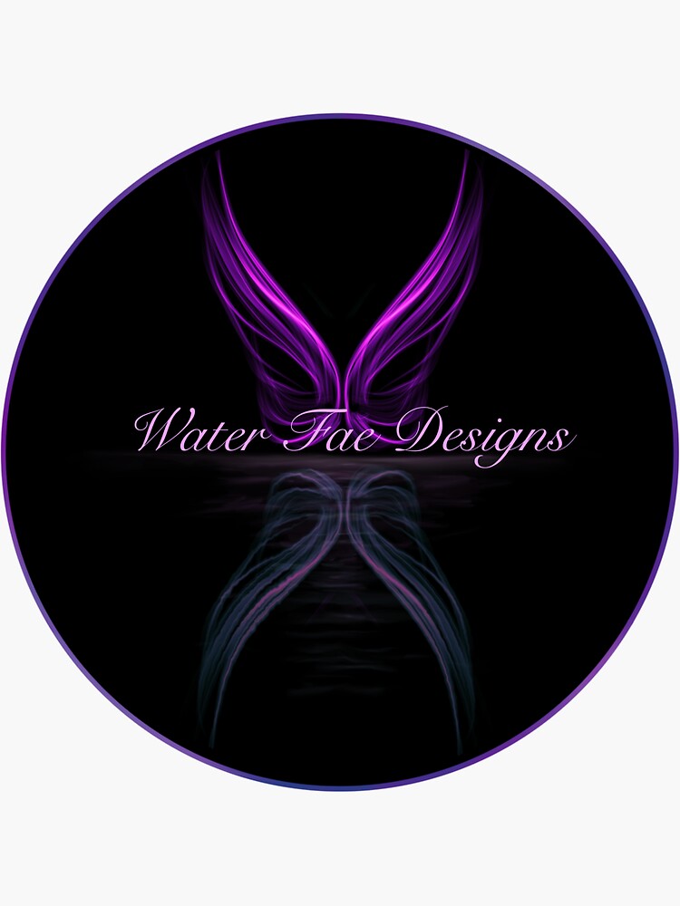 "Water Fae Designs Logo" Sticker for Sale by WaterFaeDesigns | Redbubble