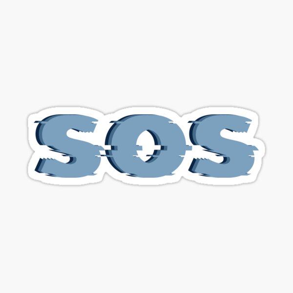 "SZA SOS" Sticker for Sale by Twentyify | Redbubble