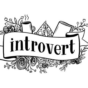 "Introvert Banner" Pillow for Sale by krimons | Redbubble