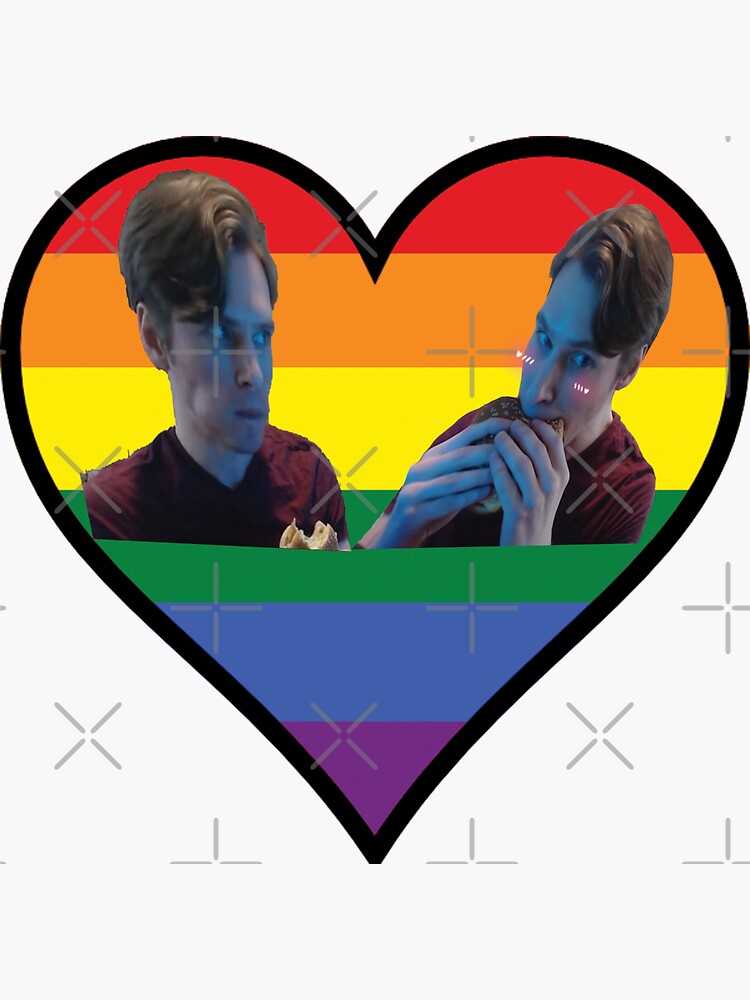 "Jerma shaped Pride Flag Sticker" Sticker for Sale by medante15 | Redbubble