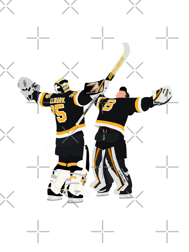 "Jeremy Swayman and Linus Ullmark Hug" iPhone Case for Sale by ...