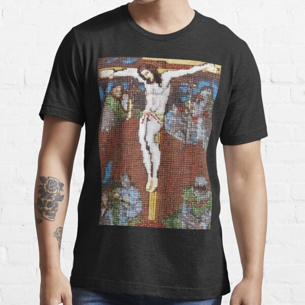 "Cross stitch pattern Jesus Christ crucifixion fine art surrealism ...