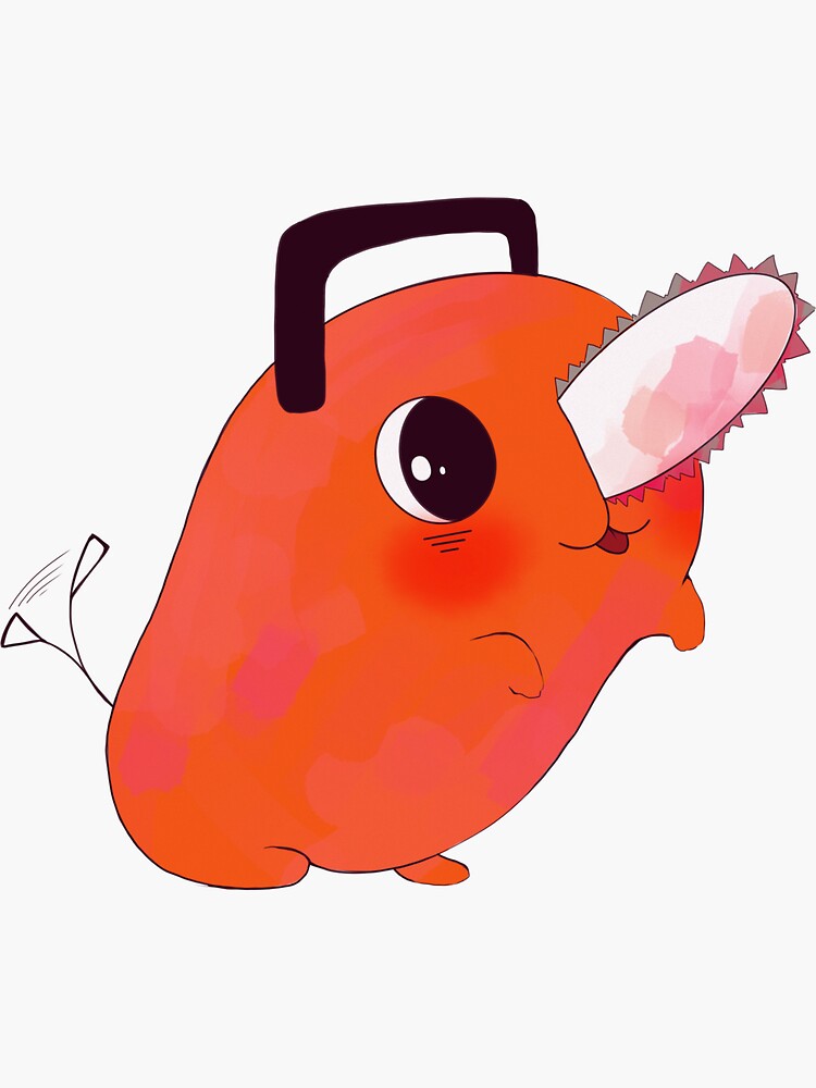 "Cute Pochita" Sticker for Sale by AngelMilk000 | Redbubble