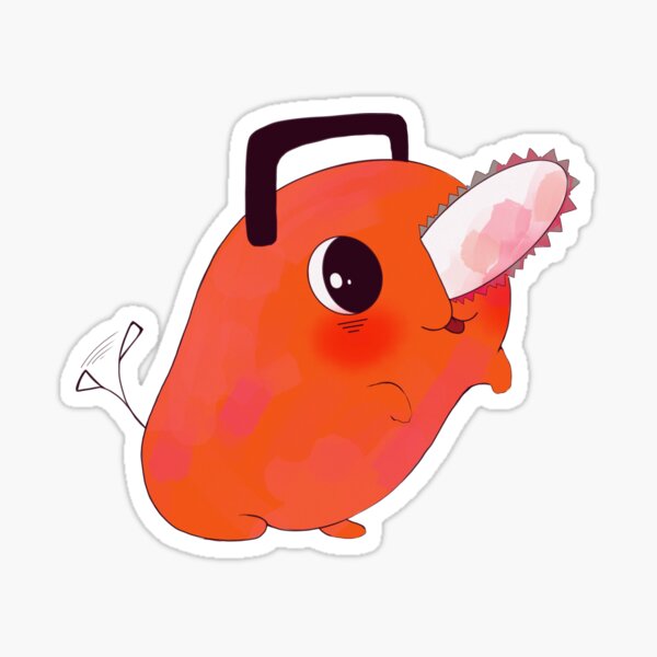 "Cute Pochita" Sticker for Sale by AngelMilk000 | Redbubble
