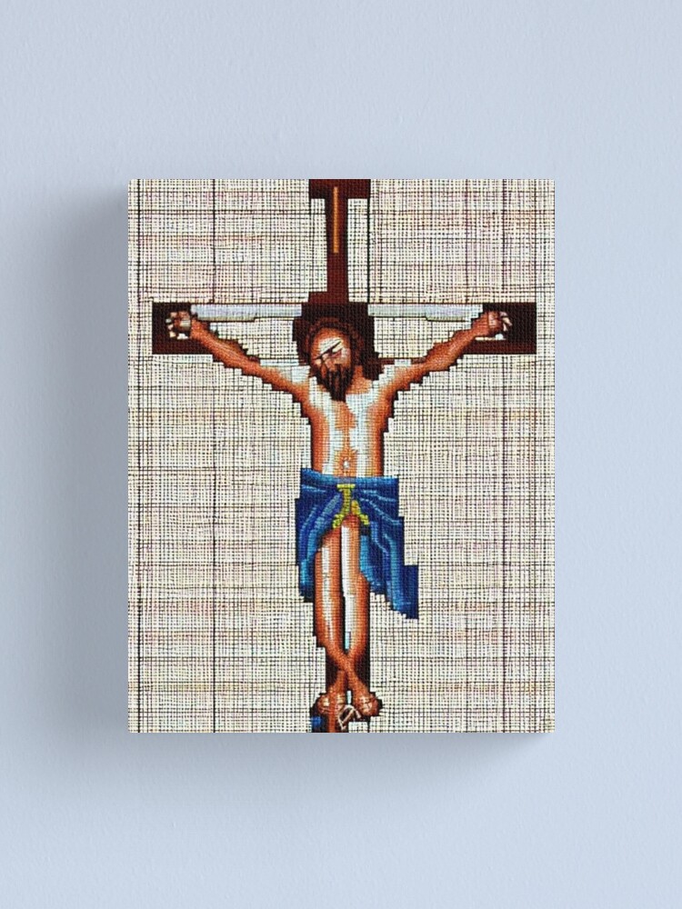 "Cross stitch pattern Jesus Christ prayer fabric crucifixion crafting ...