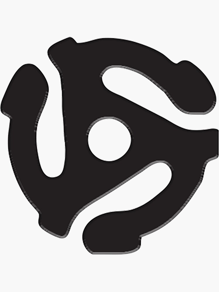 "Vinyl record spindle insert design" Sticker for Sale by ScottsGraphics ...