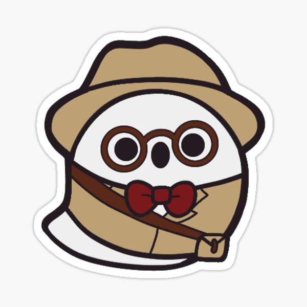 "Ghostie the Professor Puppet History Watcher Entertainment" Sticker ...