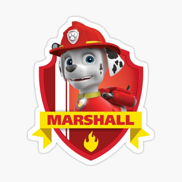 "Marshall Paw Patrol" Sticker for Sale by alanizfabian12 | Redbubble