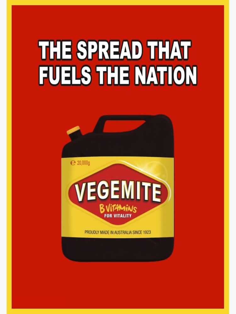 "Vegemite Poster" Sticker for Sale by RatMittens | Redbubble