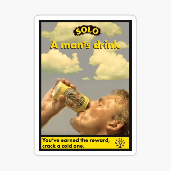 "Solo Advertisement" Sticker for Sale by RatMittens | Redbubble