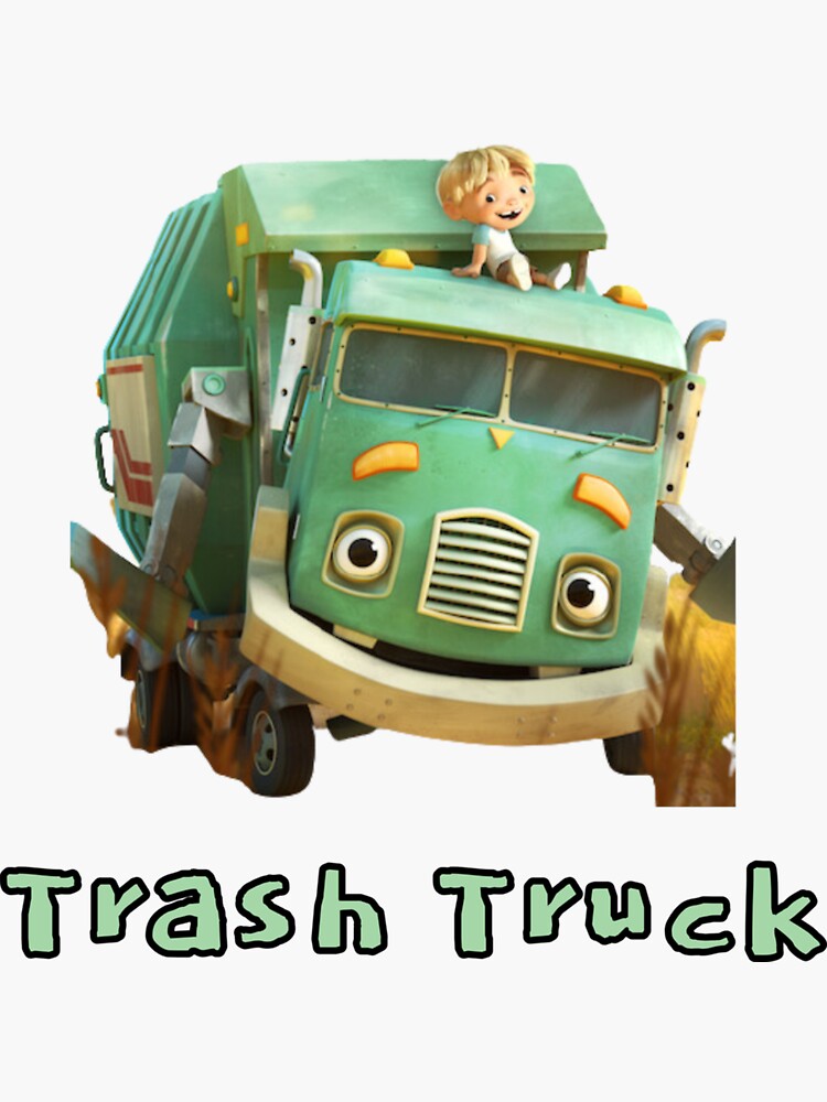 "Trash Truch Animation Netflix " Sticker for Sale by Calvinstone0867 ...