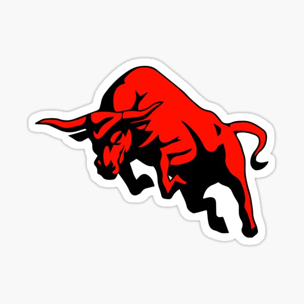 "Angry bull" Sticker for Sale by Right-Fit27 | Redbubble