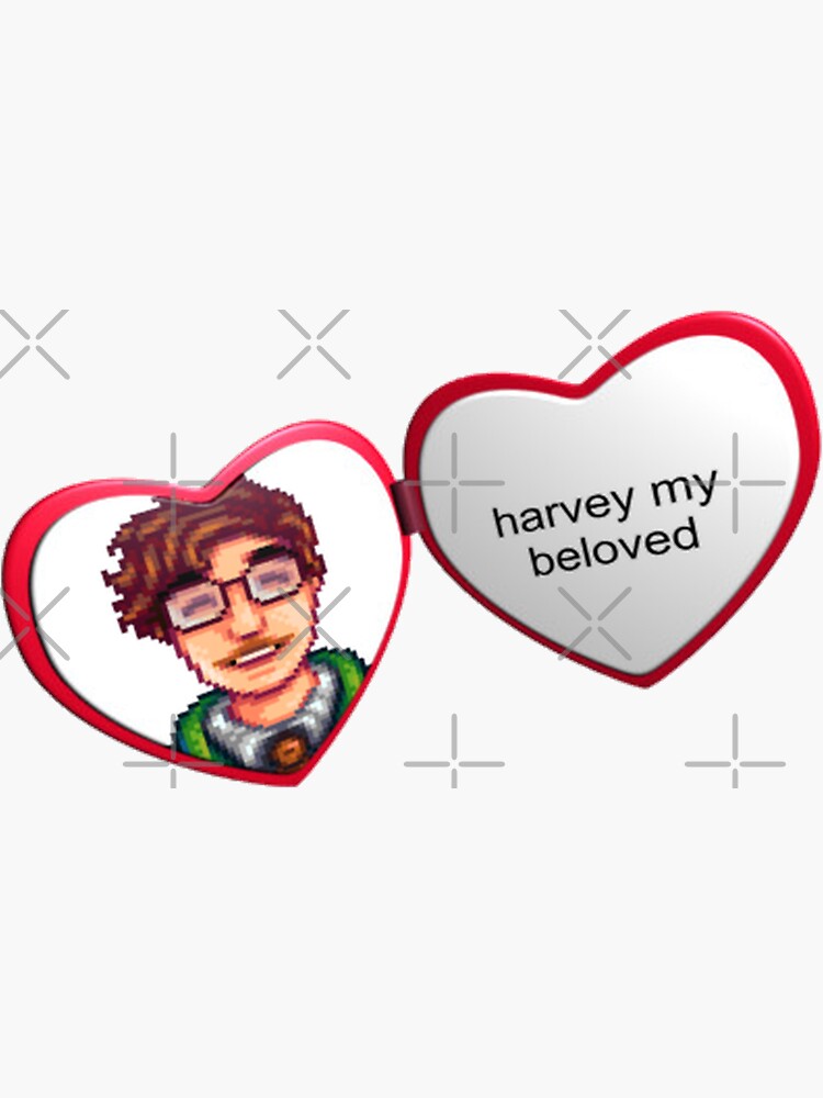 "Harvey My Beloved Stardew Valley" Sticker for Sale by Docstre | Redbubble