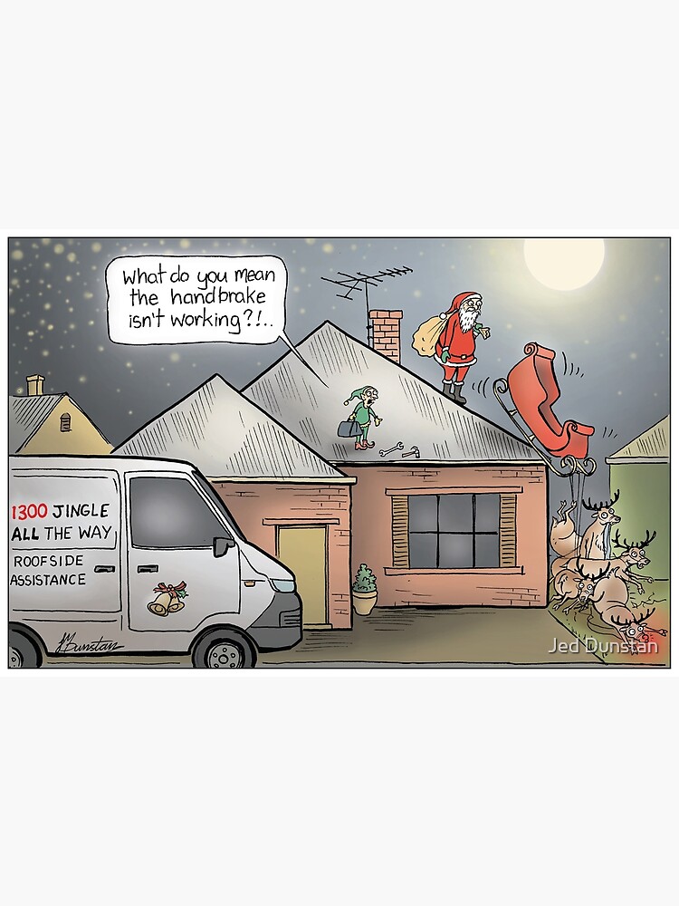 "Roofside Assistance" Poster for Sale by Jed Dunstan | Redbubble