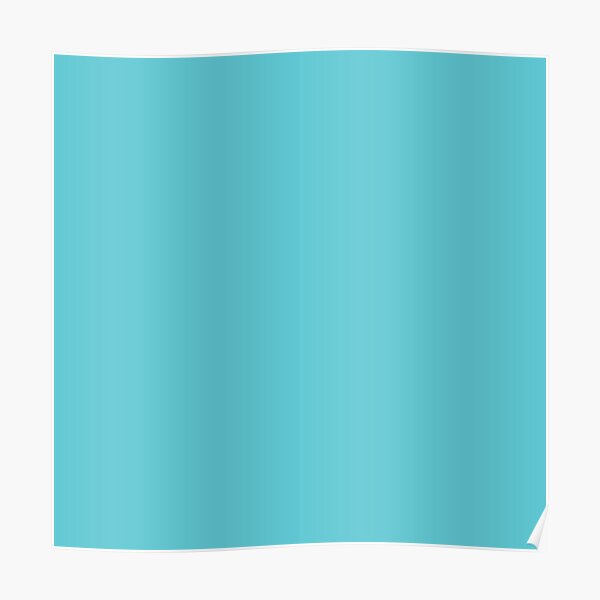 Póster «Color sólido turquesa brillante» de patternplaten | Redbubble