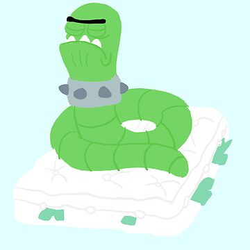 "Guard Worm Spongebob" Sticker for Sale by vpittore | Redbubble