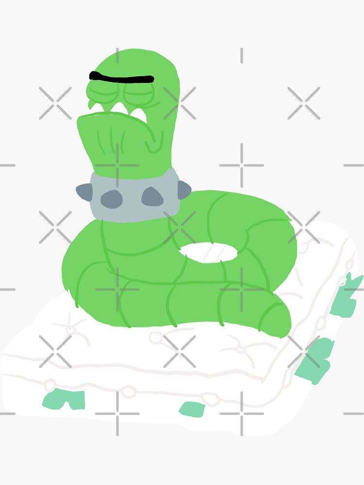 "Guard Worm Spongebob" Sticker for Sale by vpittore | Redbubble