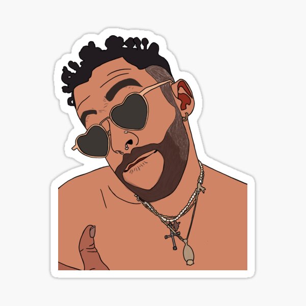 "Bad Bunny Sticker" Sticker for Sale by emilyechouza | Redbubble