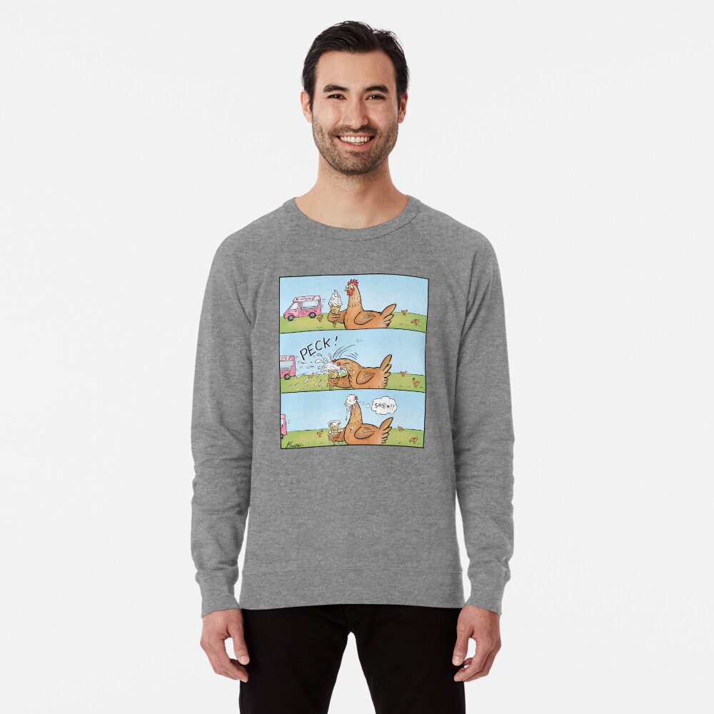 "Chook Enjoying Ice Cream. " Poster for Sale by Jed Dunstan | Redbubble