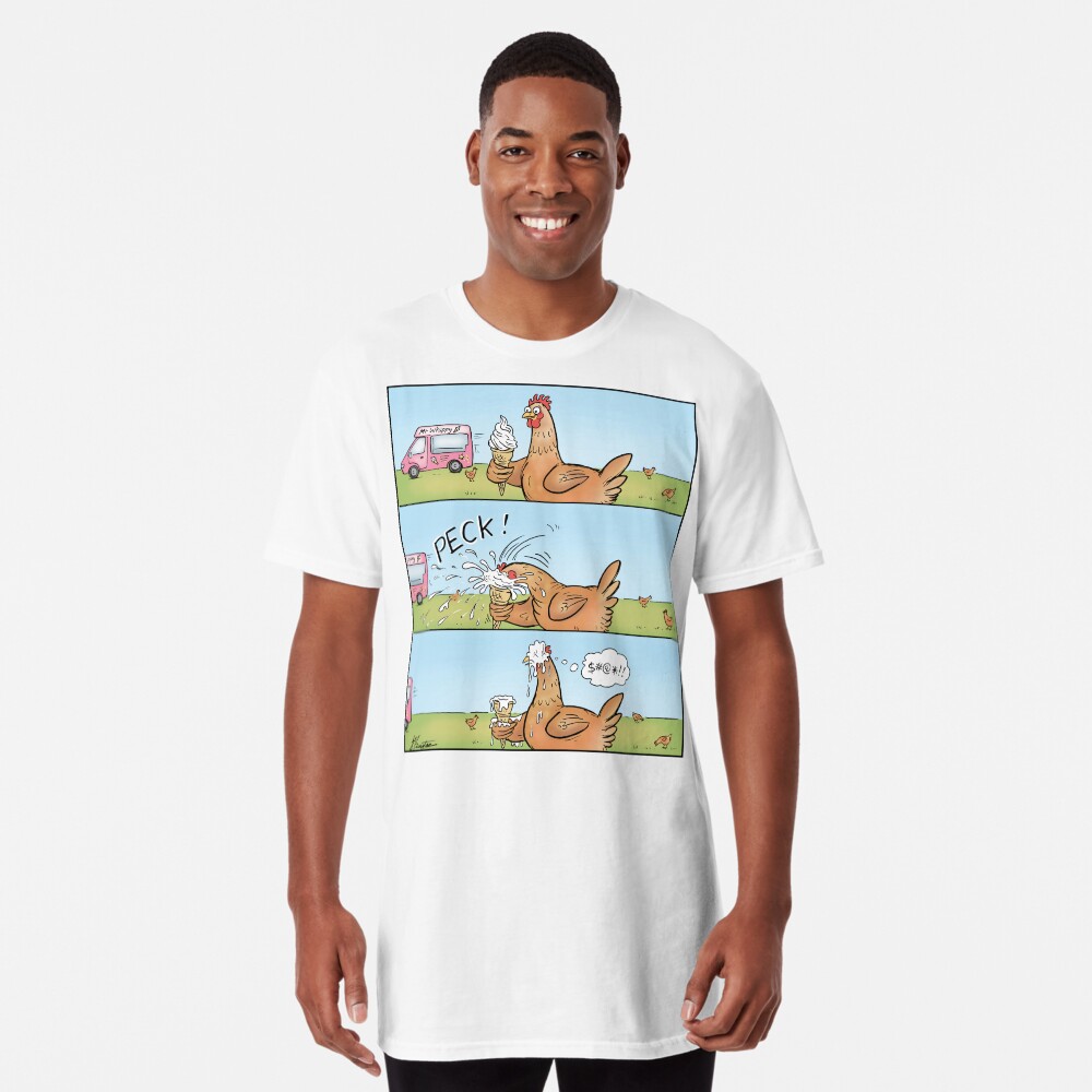 "Chook Enjoying Ice Cream. " Poster for Sale by Jed Dunstan | Redbubble