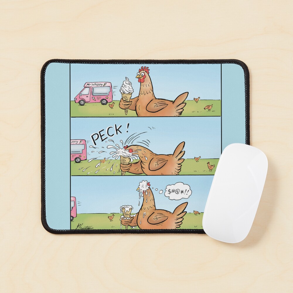"Chook Enjoying Ice Cream. " Poster for Sale by Jed Dunstan | Redbubble