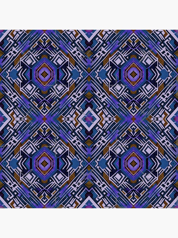 "Traditional Igorot-inspired tribal pattern. Ethnic Blue, black and ...