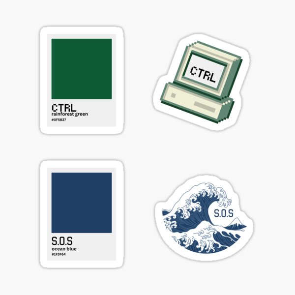 "sza albums aesthetic sos & ctrl" Sticker for Sale by LDR4life | Redbubble