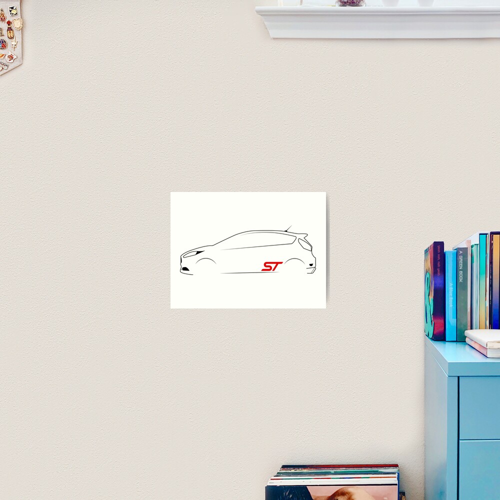 "Ford Fiesta ST Vector" Art Print for Sale by Alice555 | Redbubble