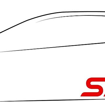 "Ford Fiesta ST Vector" Sticker for Sale by Alice Lavalle | Redbubble