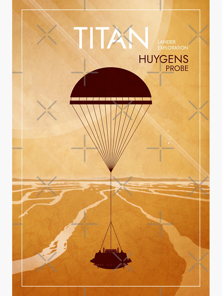 "Titan. Lander Exploration. Huygens Probe (Pop)" Sticker for Sale by ...