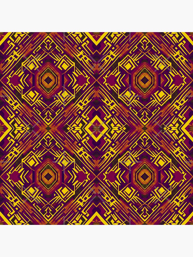 "Traditional Igorot-inspired tribal pattern. Ethnic Garnet and gold ...