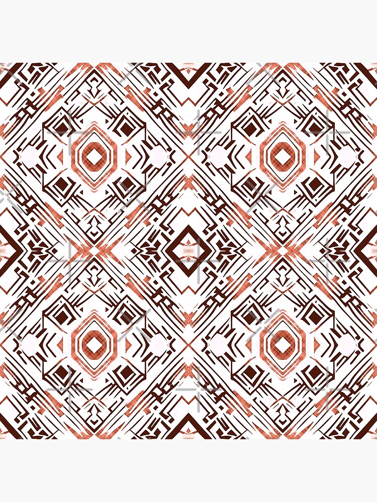 "Traditional Igorot-inspired tribal pattern. Ethnic White, black and ...