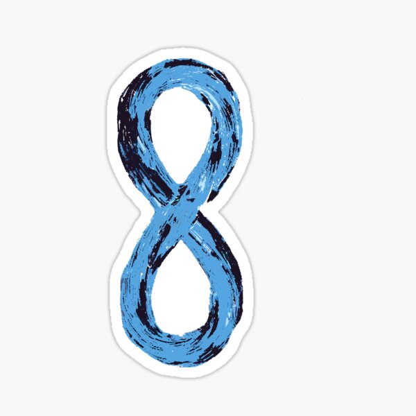 "infinity vertically" Sticker for Sale by Randamzax | Redbubble
