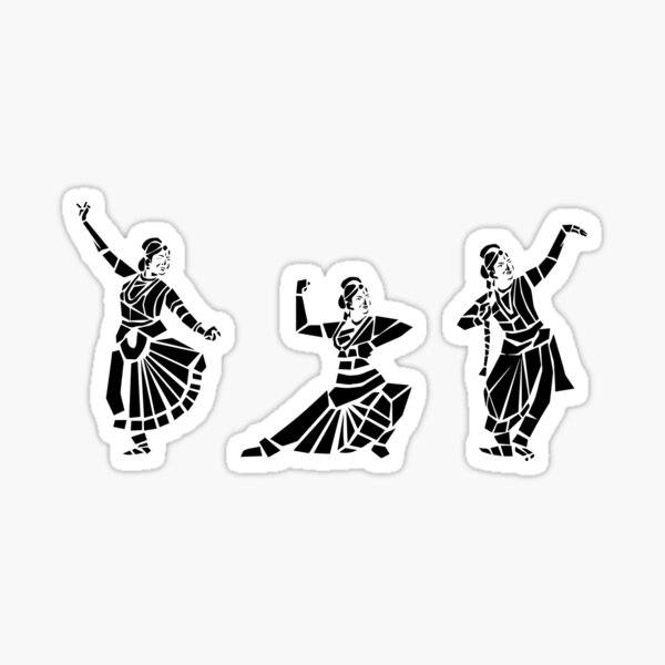 "Dancing Girls Black and White Sticker Pack" Sticker for Sale by ...