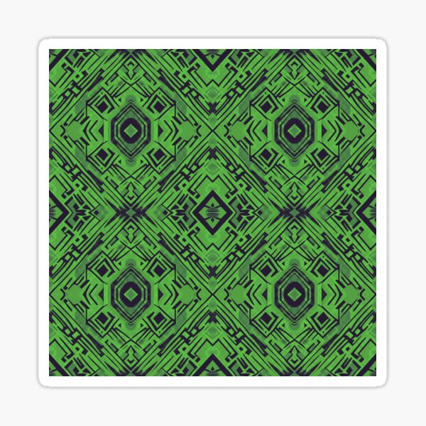"Traditional Igorot-inspired tribal pattern. Ethnic. Black and green ...