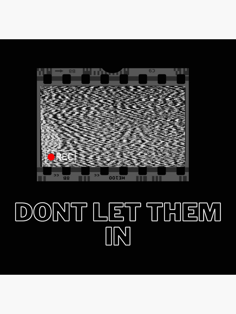 "the mandela catalogue scary grey graining screen footage" Sticker for ...