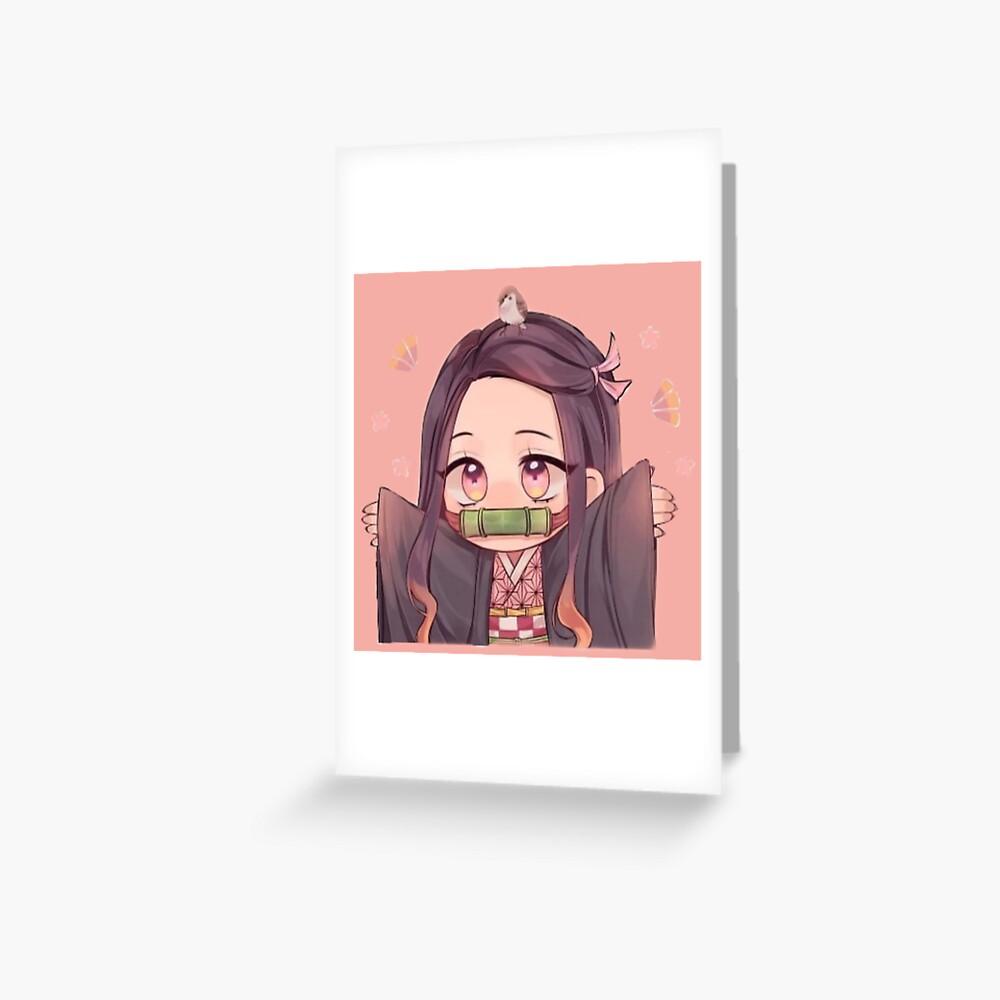 "nezuko - nezuko cute - nezuko demon slayer" Greeting Card for Sale by ...
