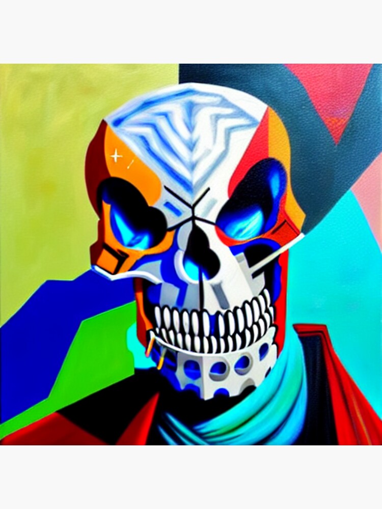 "Psycho Madness - Crystalline Skull" Sticker for Sale by PsychoMadness ...