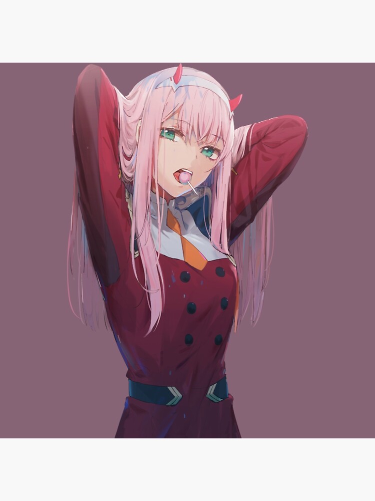 "zero two anime darling anime girl " Poster for Sale by Vkhandekar ...