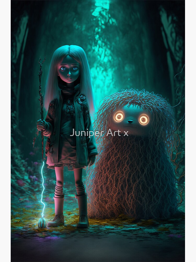 "Little Woodland Witch - Elvera & Jalight" Sticker for Sale by ...