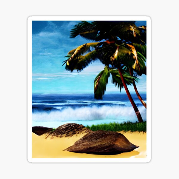 "California beach, surfing, coast, ocean, beach, " Sticker for Sale by ...