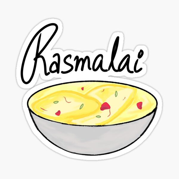 "Rasmalai" Sticker for Sale by Sowmya-P | Redbubble