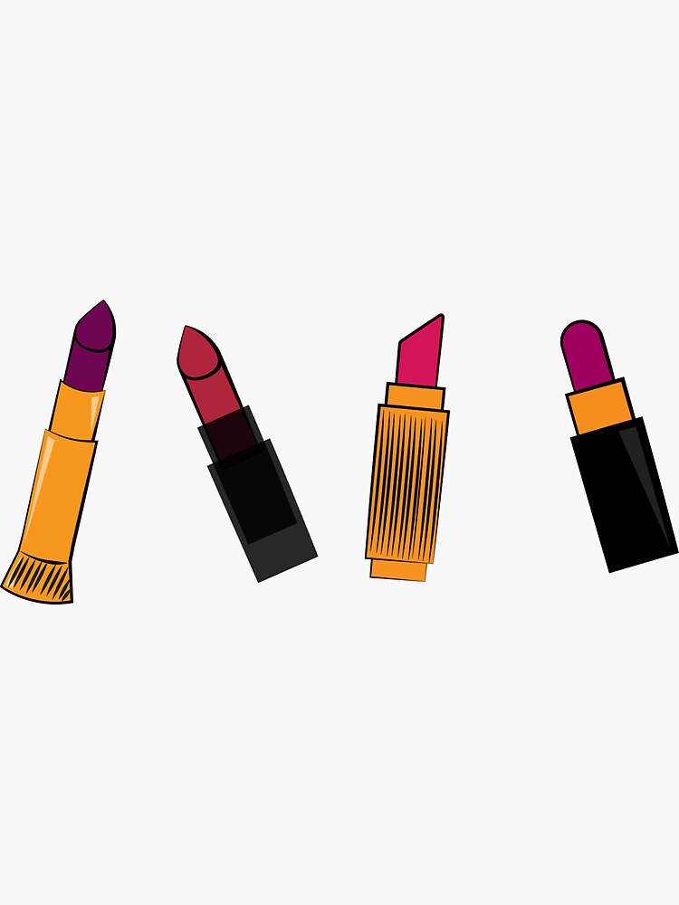 "Vintage Lipsticks " Sticker for Sale by theretromaniak | Redbubble