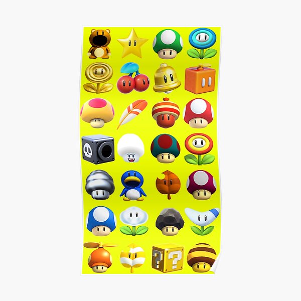 Powerups Posters | Redbubble