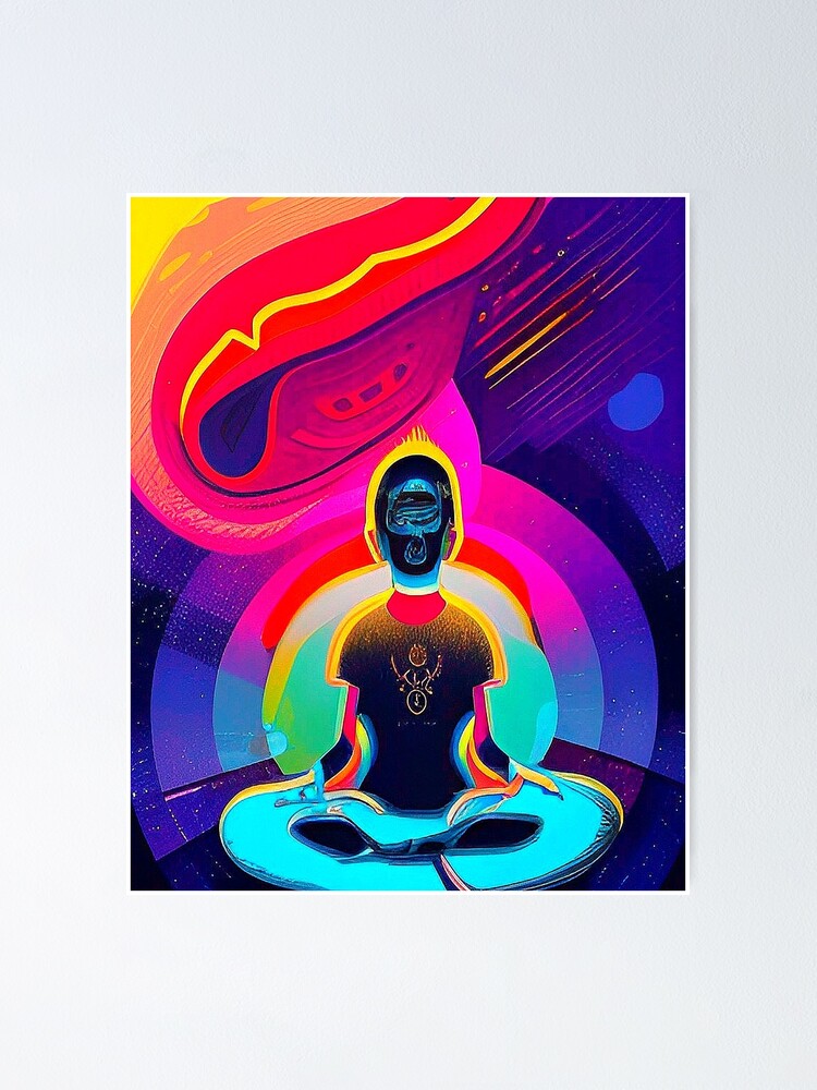 "Trippy meditation starseed alien humanoid" Poster for Sale by Neo ...
