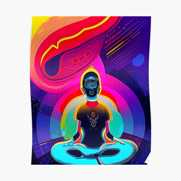 "Trippy meditation starseed alien humanoid" Poster for Sale by Neo ...