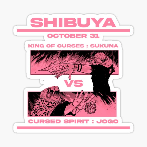 Sukuna Vs Jogo Red Model Sticker For Sale By Effingart Redbubble